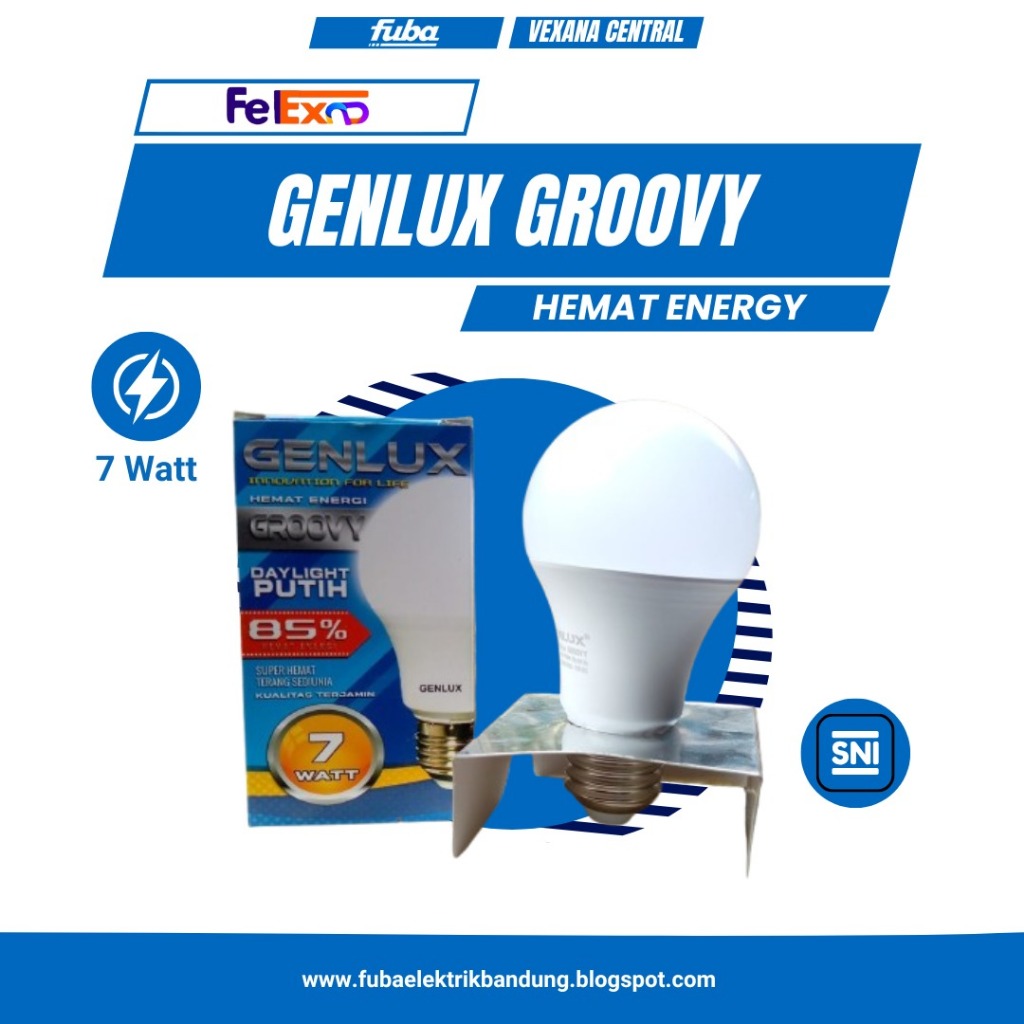 Jual GENLUX GROOVY | 7WATT Lampu LED Bulb Hemat Energi 85% GENLUX ...