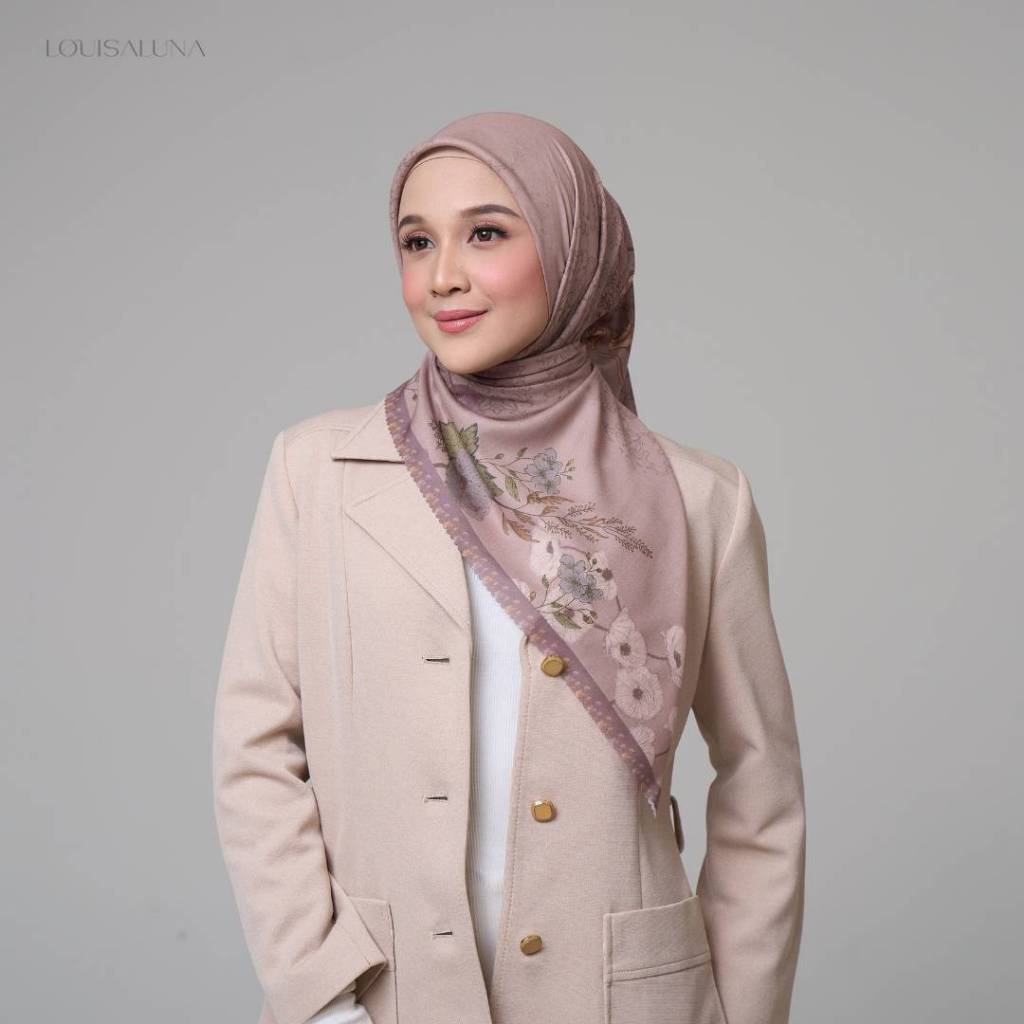 Jual Hijab Segiempat Motif Voal Premium Lasercut - A La Rose 120 & 135 cm - Lembut & Elegan ...