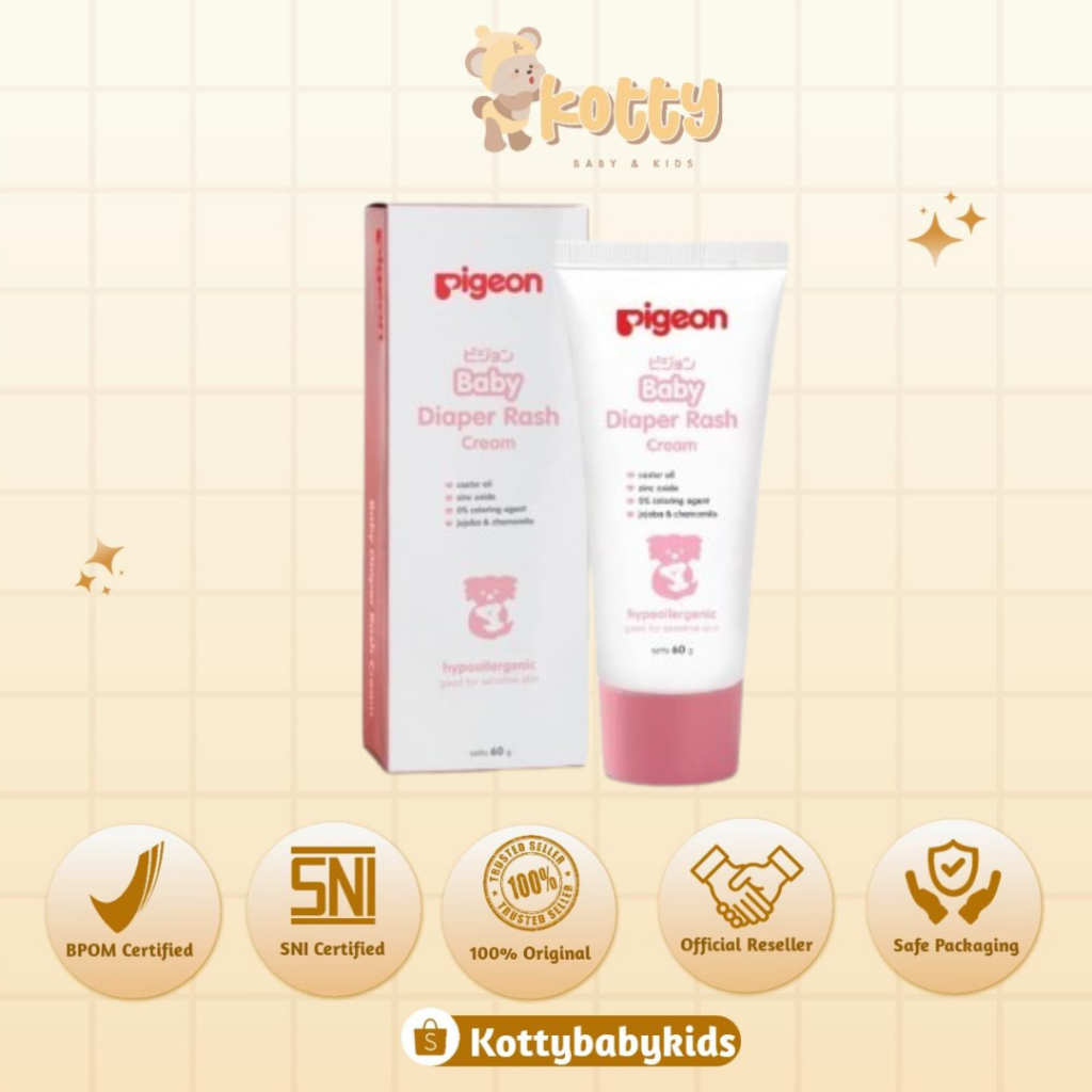 Jual PIGEON Baby Diaper Rash Cream 60g / Cream Ruam Popok Bayi | Shopee ...