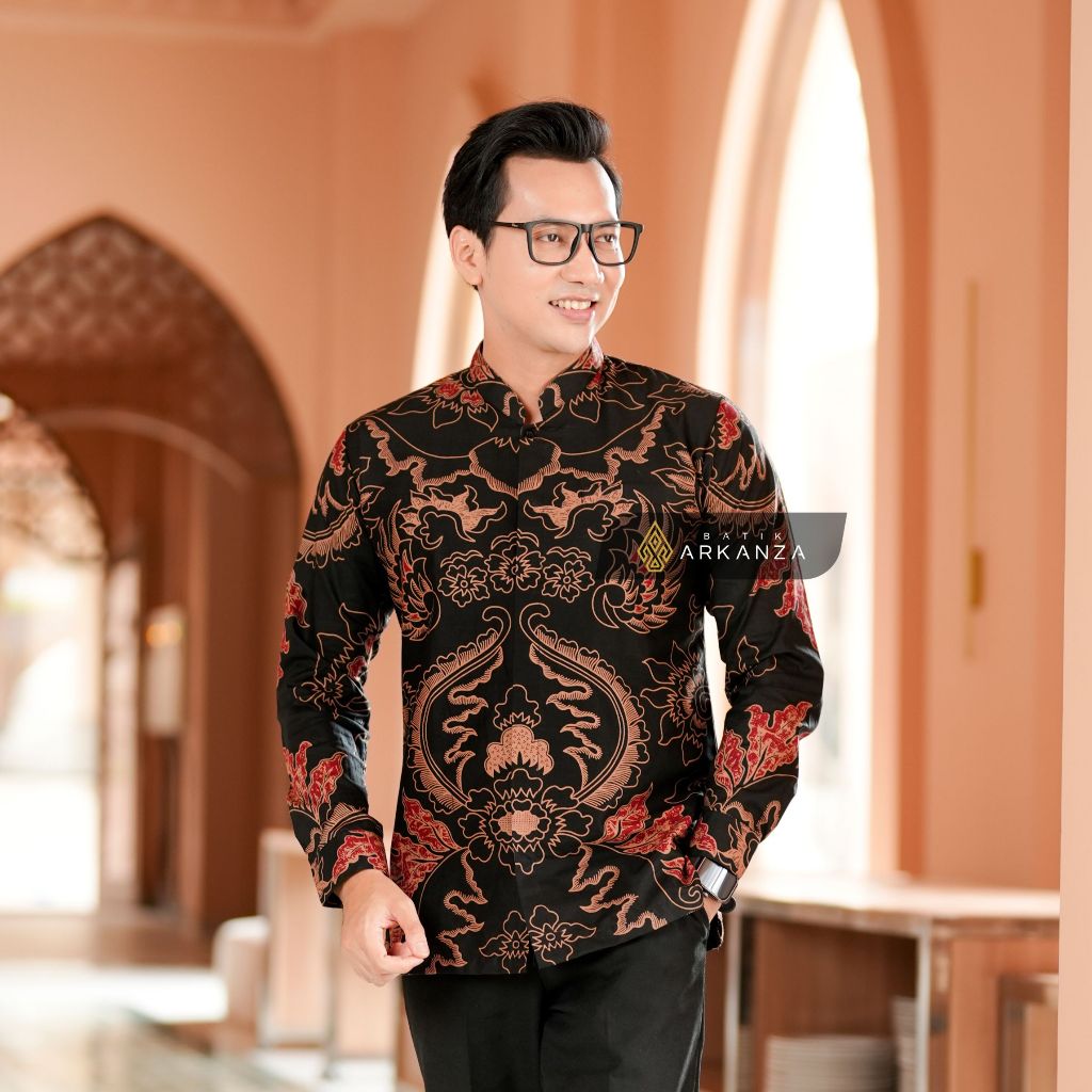 Jual BATIK ARKANZA Kemeja Batik Koko Motif SAMANHUDI Slimfit Lengan ...