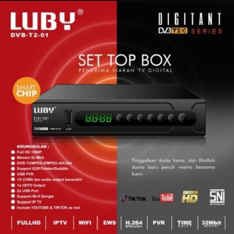 Jual Set Top Box Luby / STB Luby DVB T2 01 | Shopee Indonesia