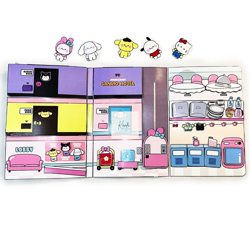 Jual Toca Boca Sanrio Hotel Paper Doll Mainan Buku Anak Paper Book ...