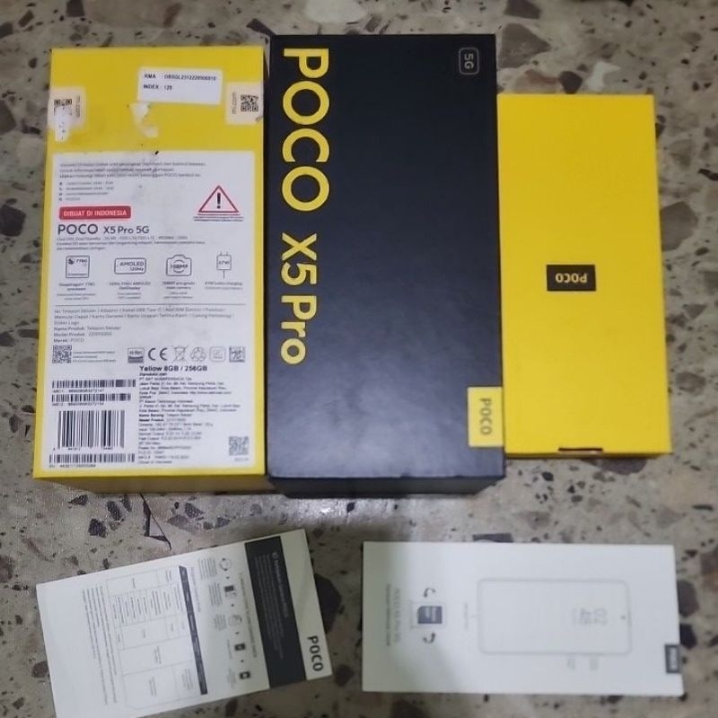 Jual dus box poco x5 pro 5G 100% asli copotan | Shopee Indonesia