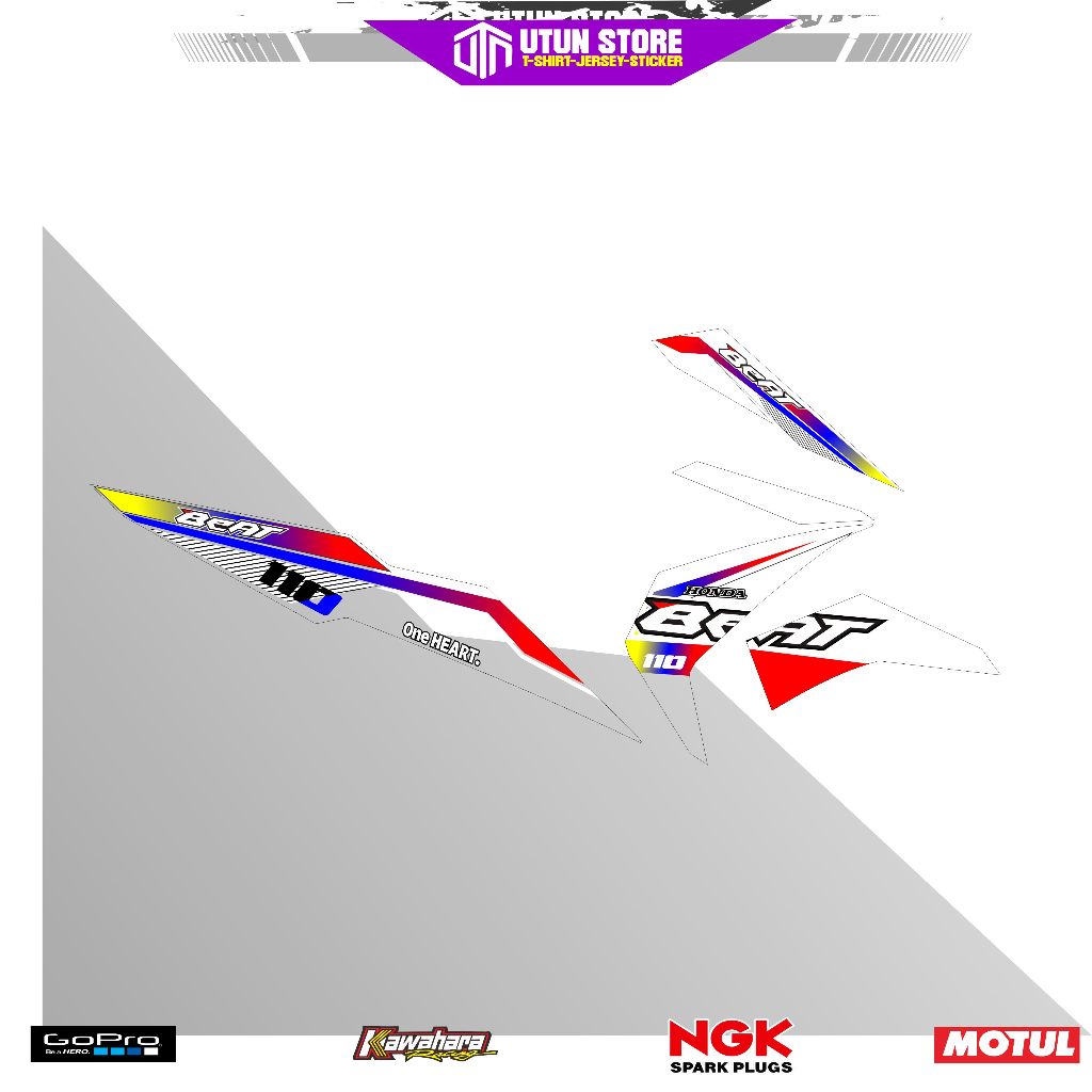 Jual STIKER TRANSPARAN BENING BEAT 110 MOTOR KEKINIAN DESIGN SIMPEL ...