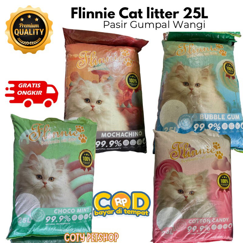 Jual Pasir Kucing FLINNIE CAT 25L | Shopee Indonesia