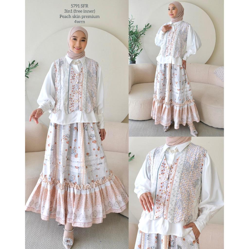 Jual BySist.co Raya Series Kiara One Set Rok 3in1 (Outer + Inner + Rok ...