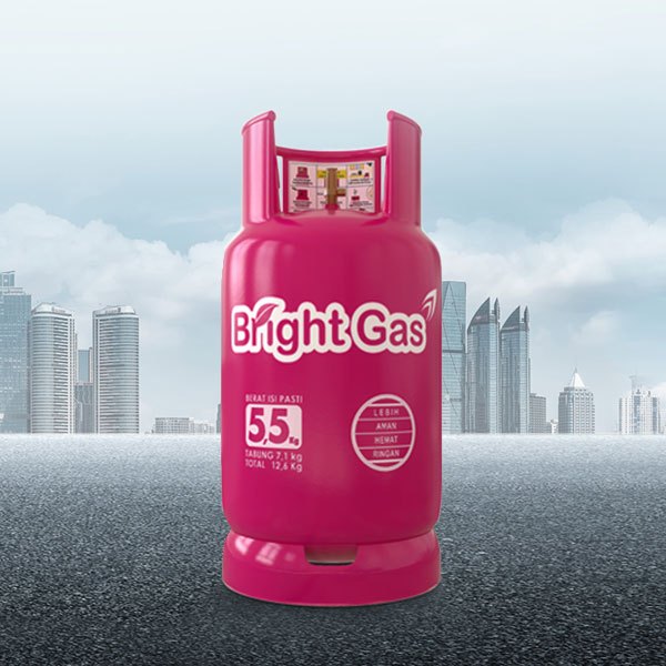 Jual Tabung Pink Bright Gas 5,5 kg tanpa isi (kosongan) - Tabung Gas Pink 5,5 kg tanpa isi ...