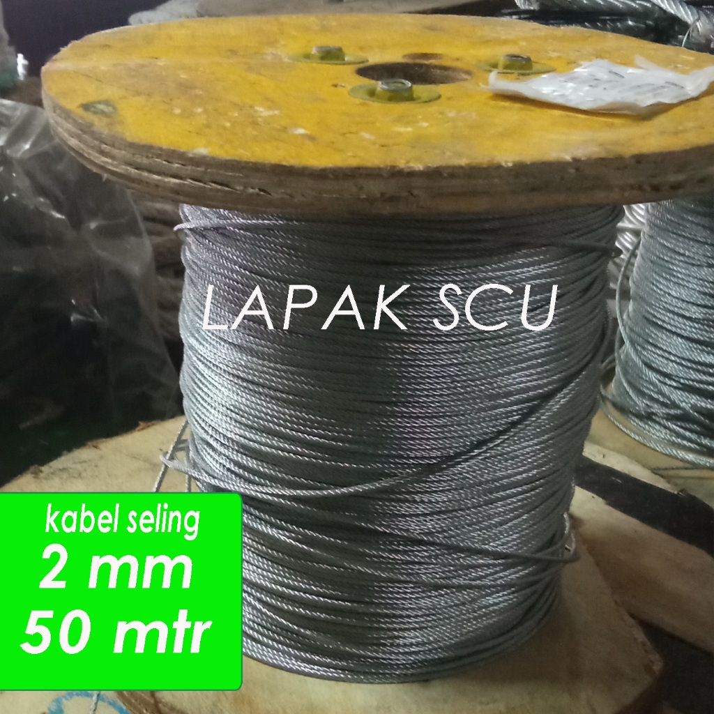 Jual Lapak SCU | Kabel Seling Galvanis | Diameter 2mm | Const. 6x7+FC ...