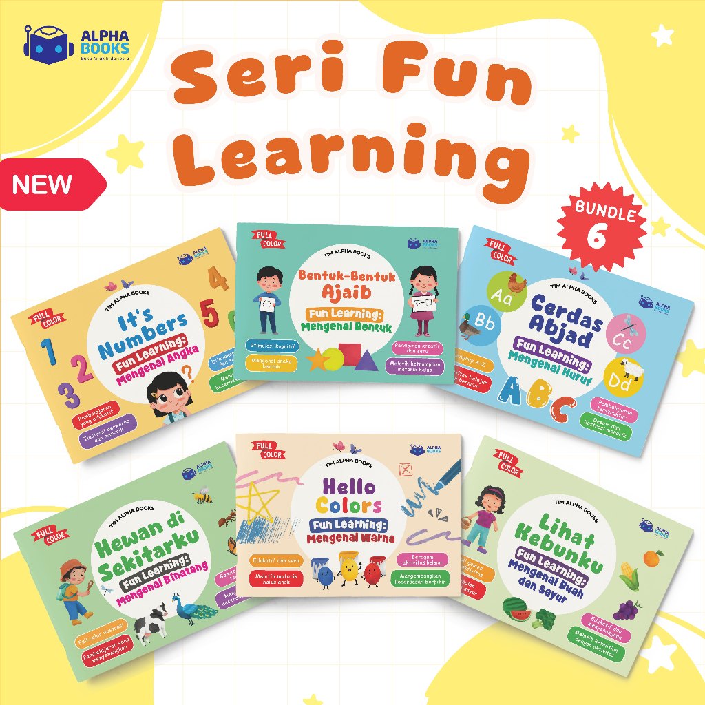 Jual (BUNDLE 6 BUKU) Paket Seri Fun Learning - Buku Edukasi Anak ...
