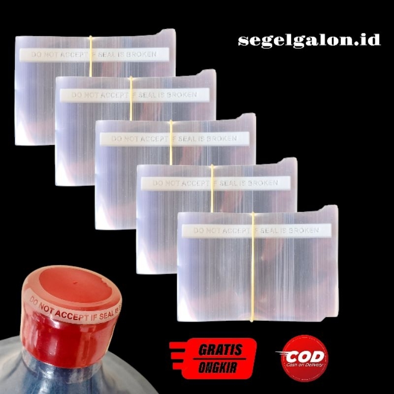 Jual Segel Galon Polos Transparan List Putih (Jangan Diterima Bila ...