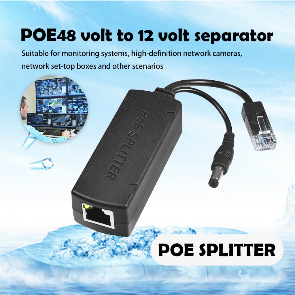 Jual Adaptor Poe 48V / PoE Splitter 48V / Power Over Ethernet Adaptor ...