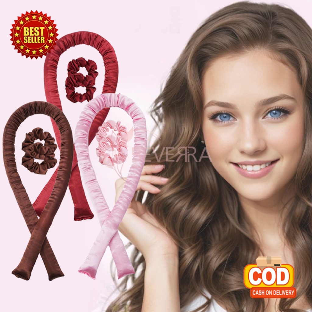 Jual Alat Pengeriting Rambut Heatless Curl Praktis Tanpa Panas Catokan ...