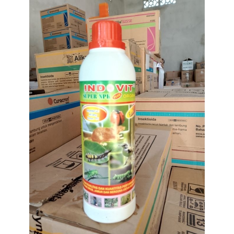 Jual PUPUK INDOVIT SUPER NPK PLUS ORGANIK ISI 500ML EXP 2028 | Shopee ...
