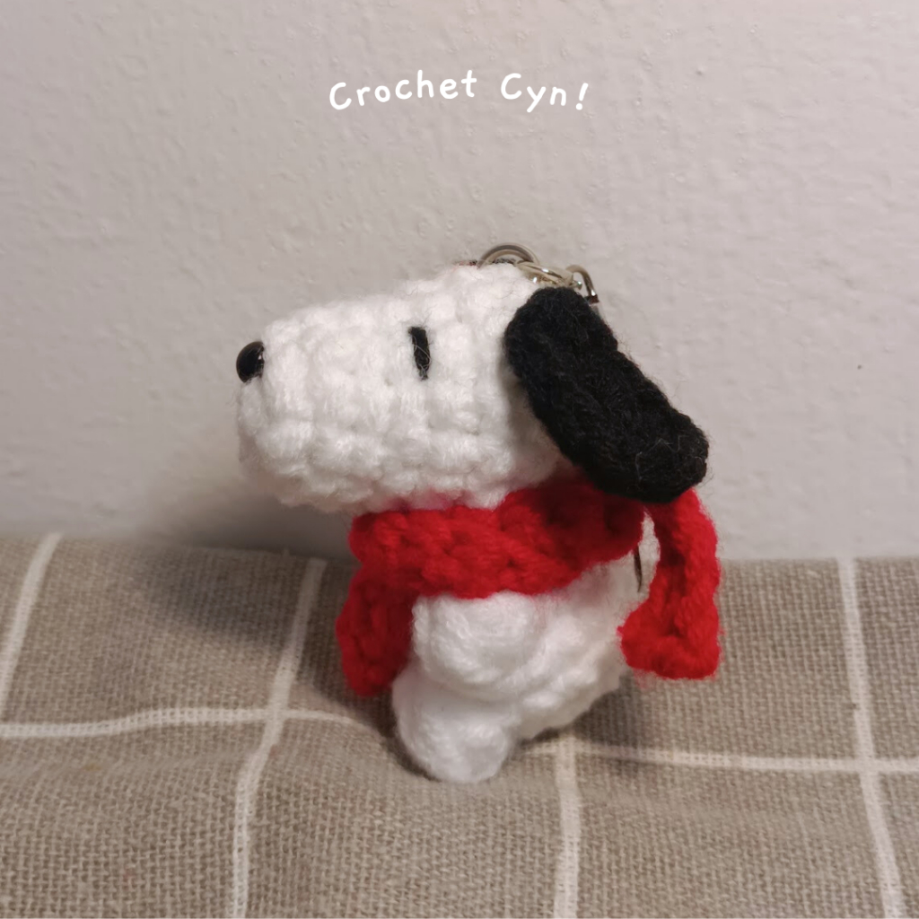Jual Crochet Mini Snoopy Keychain | Amigurumi Mini Snoopy | Gantungan ...
