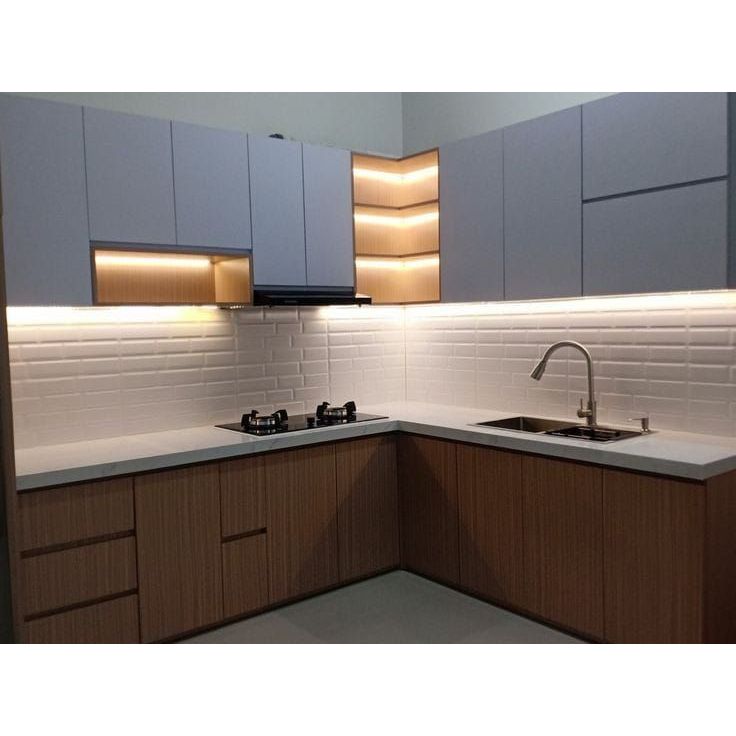 Jual kitchen set minimalis motif L finishing hpl bagan dari blokinto ...