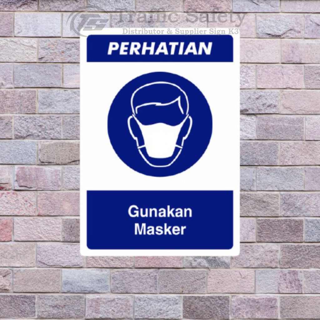 Jual Rambu gunakan masker 15x20 cm | Shopee Indonesia