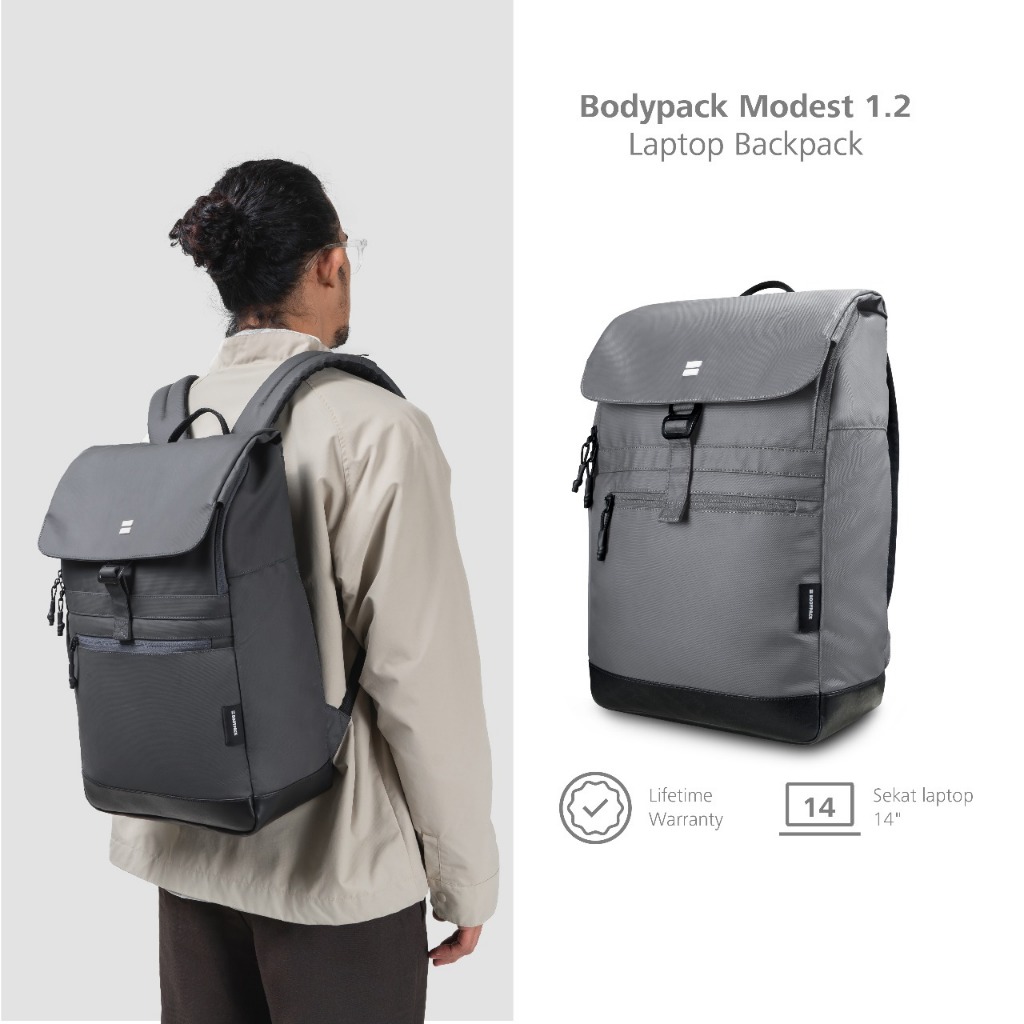 Jual Bodypack Modest 1.2 Laptop Backpack 15 Inch Tas Ransel Kerja ...