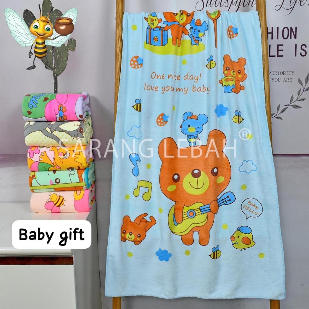 Jual Handuk Bayi Premium / Mandi Lembut Microfiber 50 CM x 100 CM ...