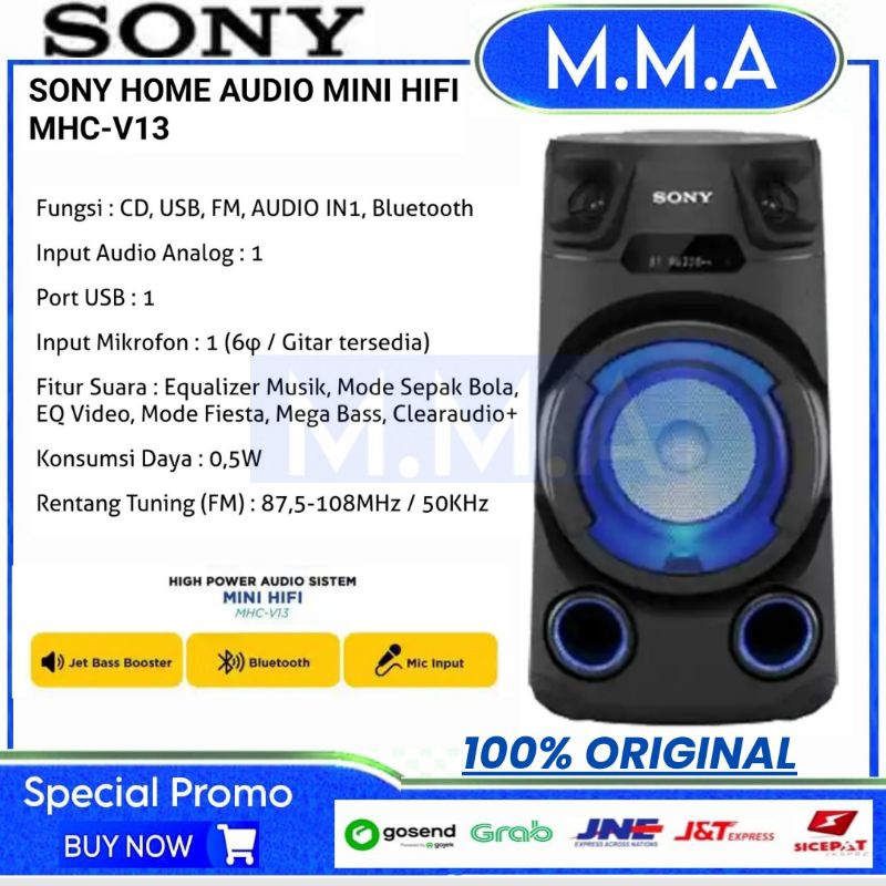 Jual SONY HOME AUDIO MINI HIFI MHC-V13 SPEAKER SONY MHC V13 | Shopee Indonesia