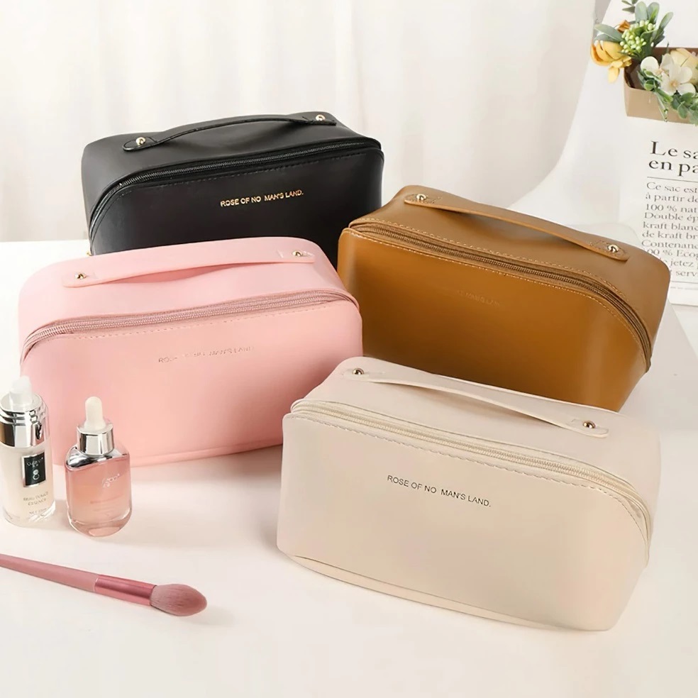 Jual TAS PENYIMPANAN KOSMETIK Portable Motif Polos Pouch Make Up ...