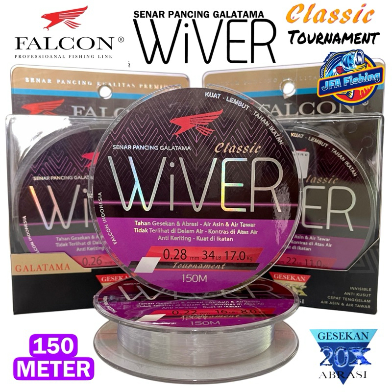 Jual Senar Tali Pancing Falcon WIVER 150Meter | Shopee Indonesia
