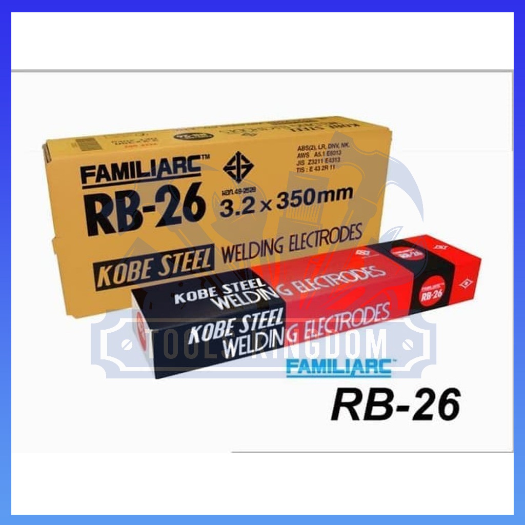 Jual Kawat Las KOBE STEEL RB-26 3,2mm (harga per pak 5 kg) - KOBE STEEL Kawat Las RB-26 3,2mm ...
