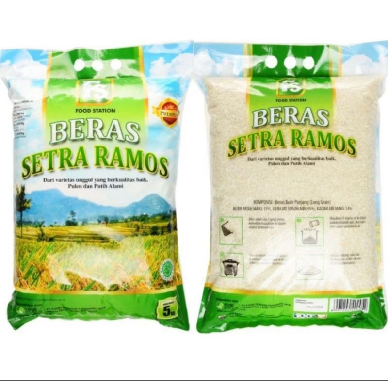 Jual BERAS FS FOOD STATION SETRA PULEN / SETRA RAMOS 5KG | Shopee Indonesia