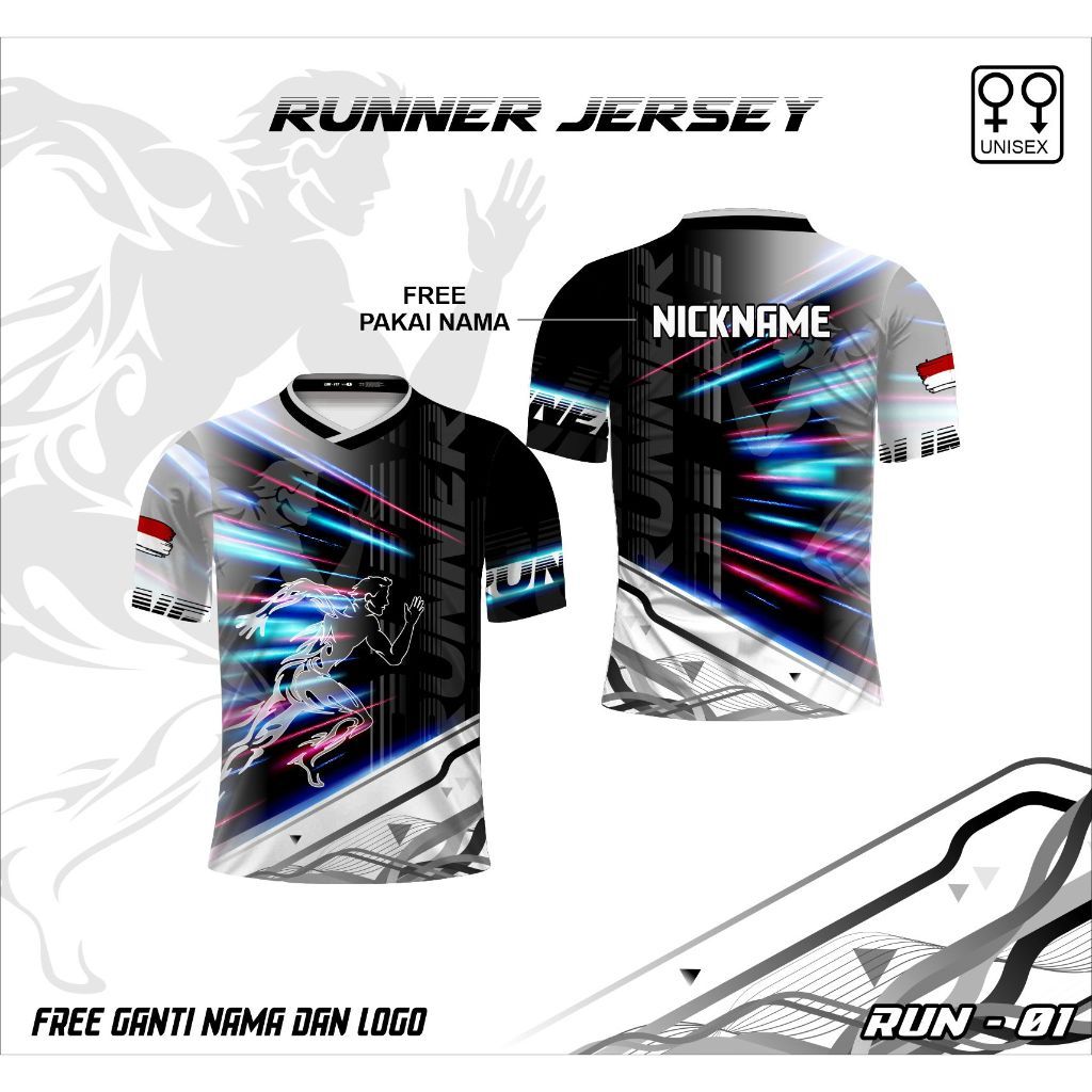 Jual Baju lari marathon jersey runner kaos jogging olahraga - djoeragan ...