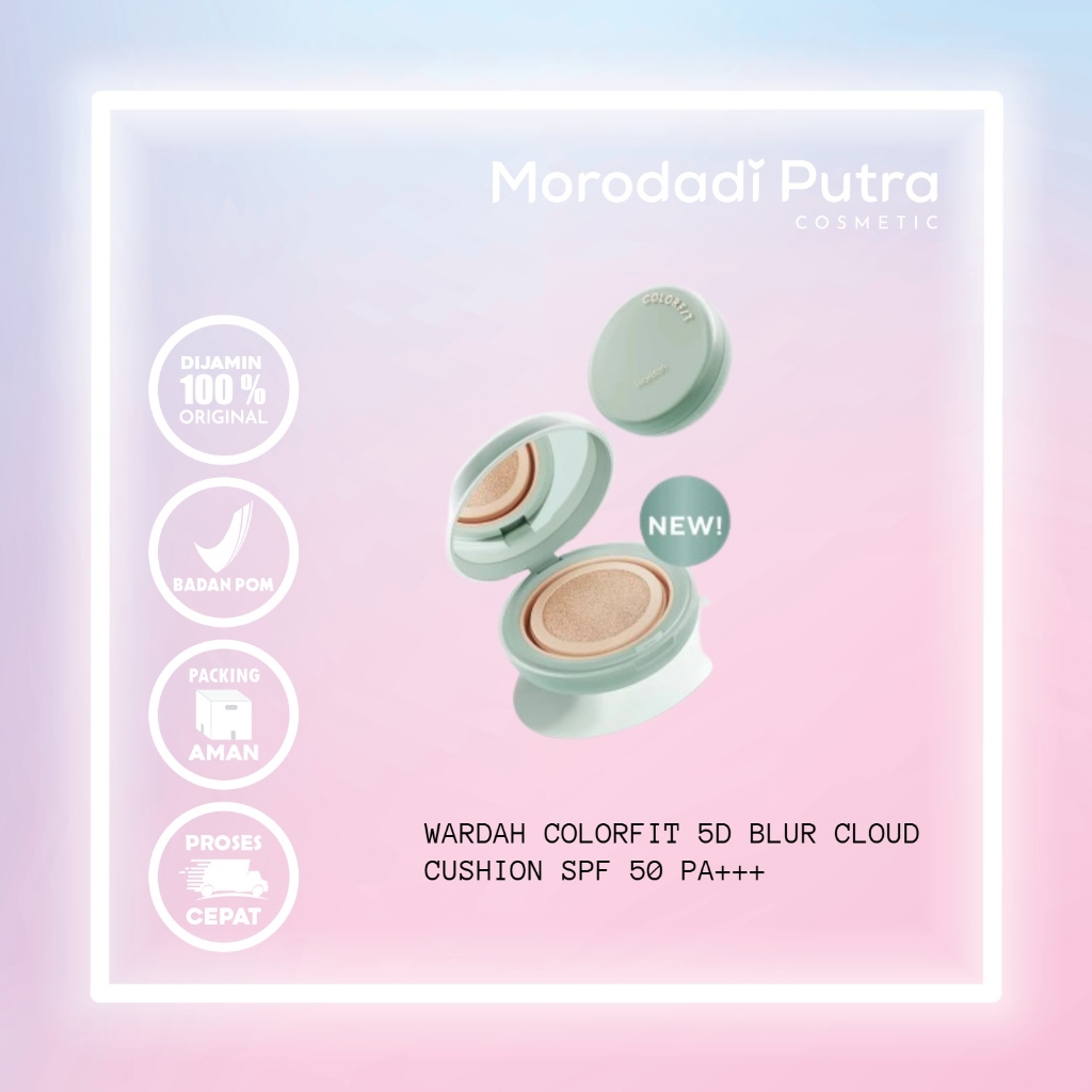 Jual WARDAH Colorfit 5D Blur Cloud Cushion Matte Finish 15gr Tahan Lama ...