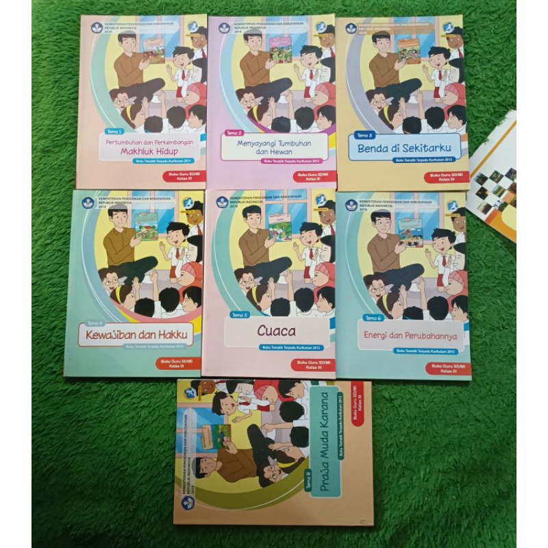 Jual ORIGINAL BUKU GURU TEMATIK TERPADU KELAS 3 SD/MI TEMA 1 2 3 4 5 6 8 PERTUMBUHAN DAN ...