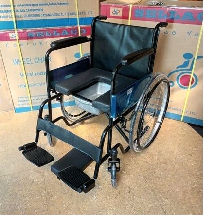Jual kursi roda 2 in 1 bab/kursi roda toilet bab | Shopee Indonesia