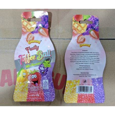 Jual [HALAL] Lianggui Fruity Toffee Ball Mix Flavors 10g Mango ...