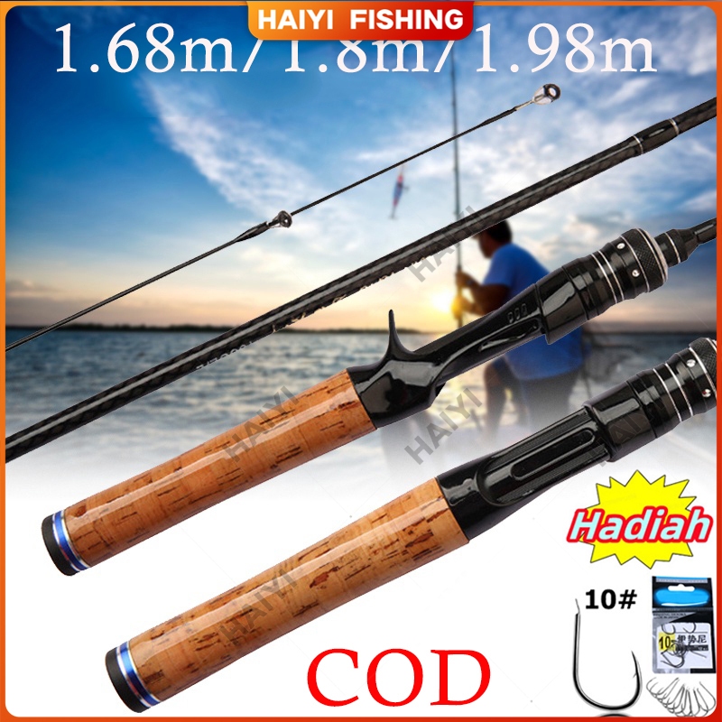 Jual HAIYI FISHING Spinning Baitcasting Casting Fishing Rod Fishing ...