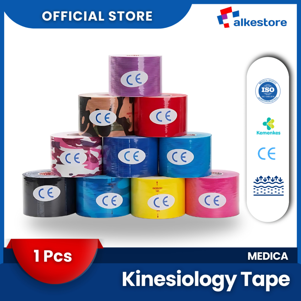 Jual MEDICA - TERMURAH Kinesio Tapping/Tapping Olahraga/Kinesiology 5cm x 5m | Shopee Indonesia