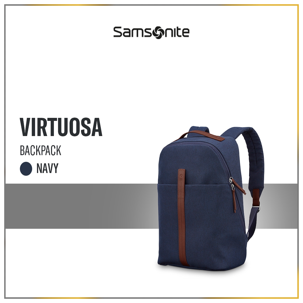 Jual Samsonite Virtuosa Backpack - Navy | Shopee Indonesia