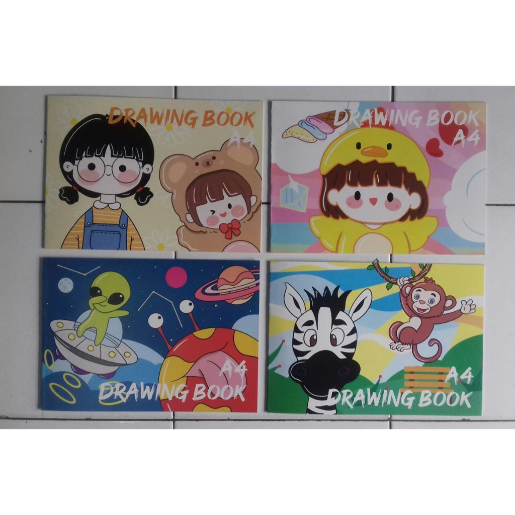 Jual Buku Gambar / Drawing Book A4 100g Karakter (10pc) | Shopee Indonesia