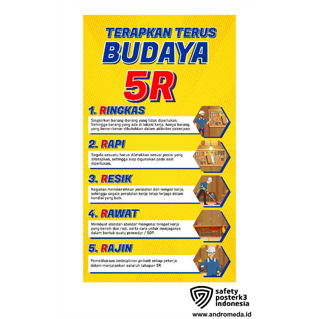 Jual SPANDUK Banner Backdrop Terapkan Terus Budaya 5R Warehouse Pabrik ...