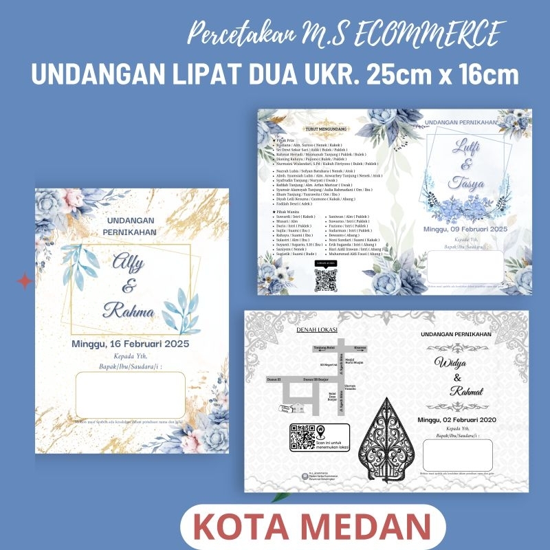 Jual MSECom UNDANGAN LIPAT DUA PERNIKAHAN Timbal Balik Hitam Putih ...