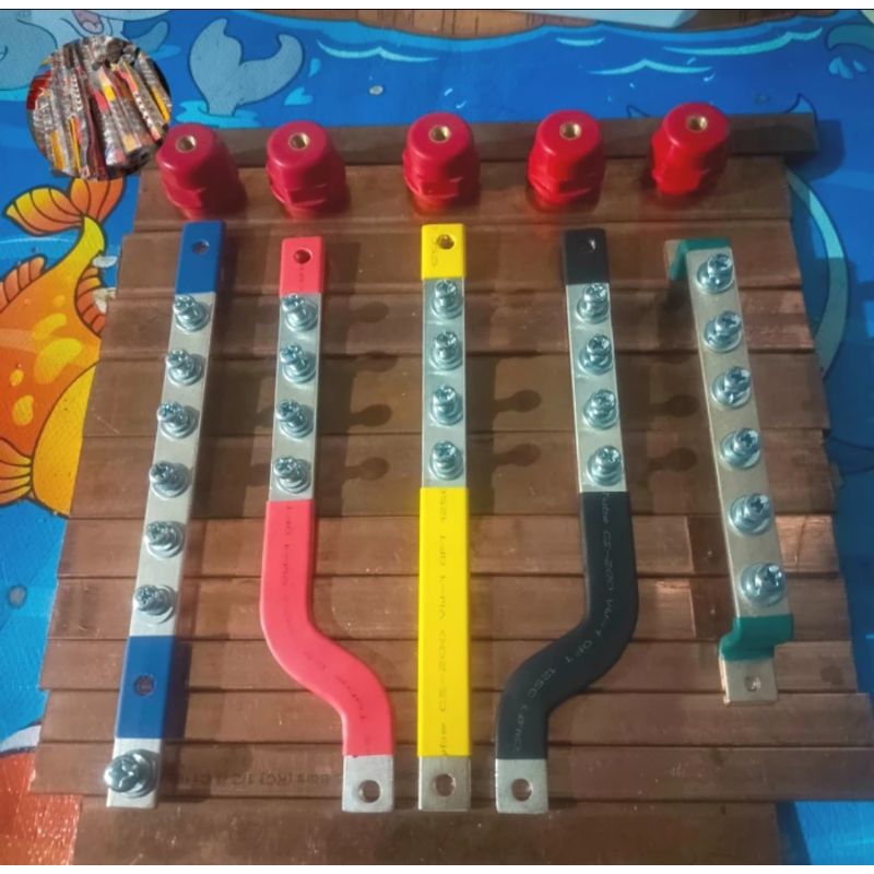Jual Busbar RST netral+ground uk 3×15 panjang 20cm kapasitas 100a sudah ...