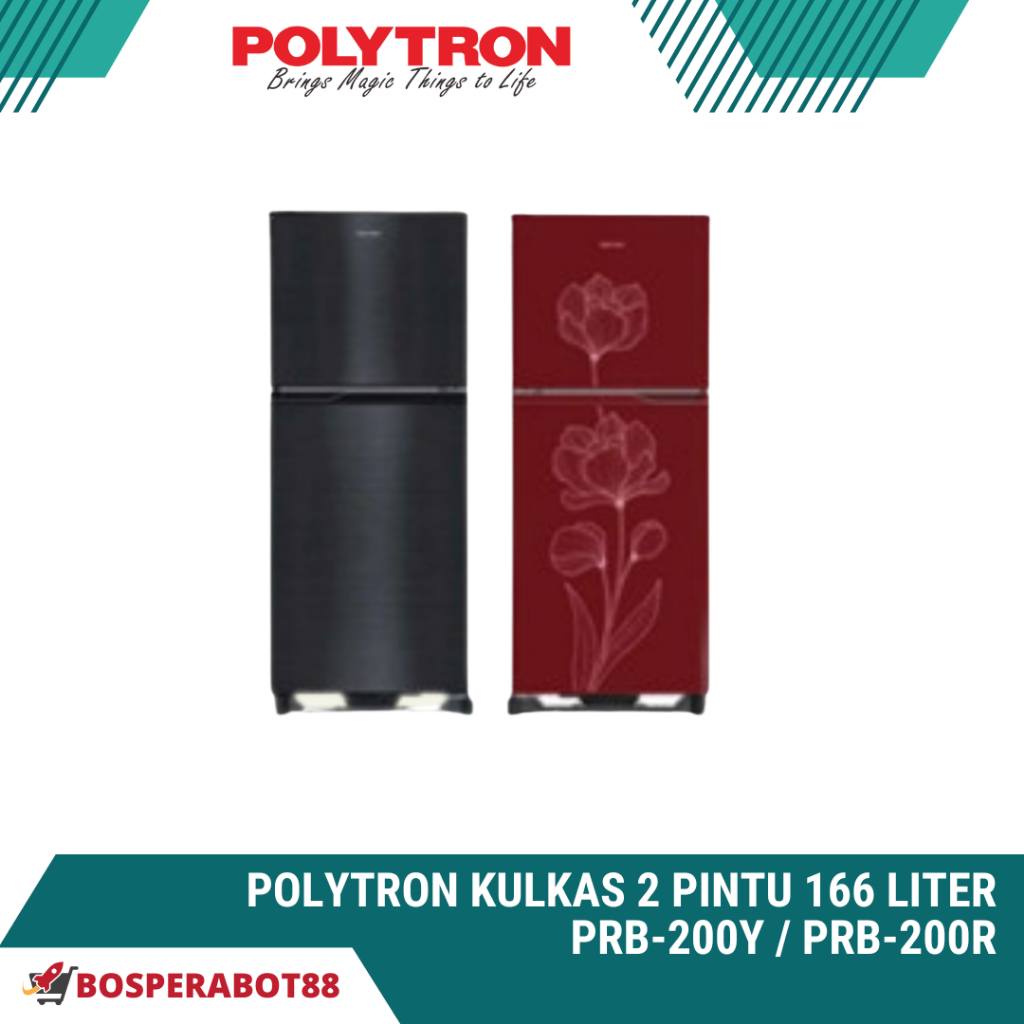 Jual Polytron Kulkas 2 Pintu 166 liter PRB-200Y / PRB-200R | Shopee ...