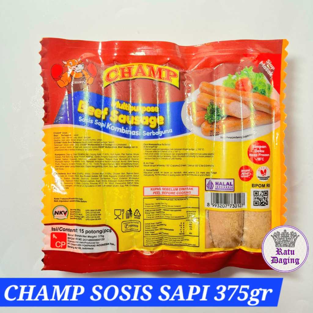 Jual Champ Sosis Sapi Serbaguna 375gr | Shopee Indonesia