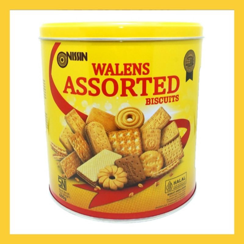Jual Nissin Walens Biscuit Kaleng Assorted 600gr | Shopee Indonesia