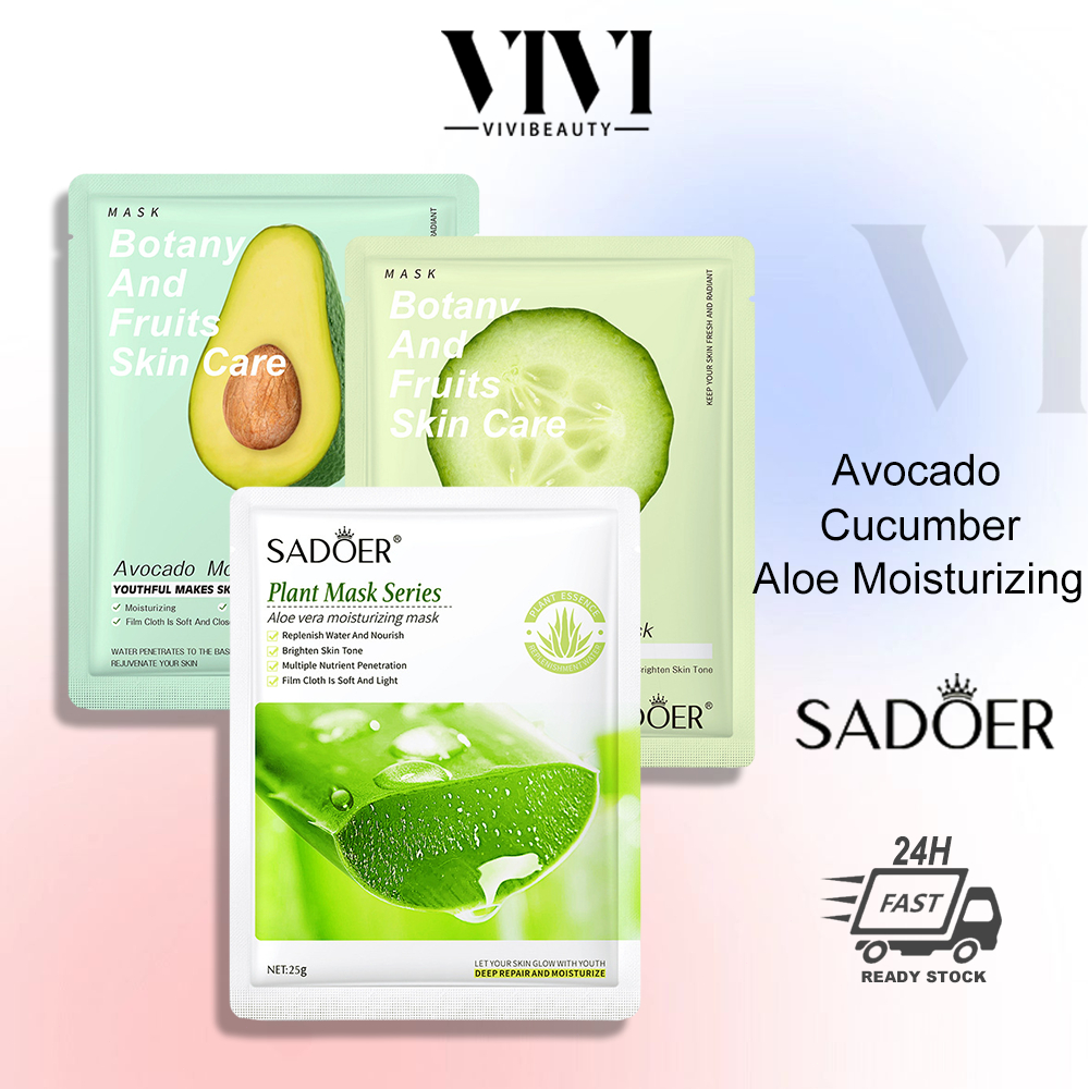 Jual SADOER Fruit Plant Extract Moisturizing Hydrating Facial Face Mask 25g | Shopee Indonesia
