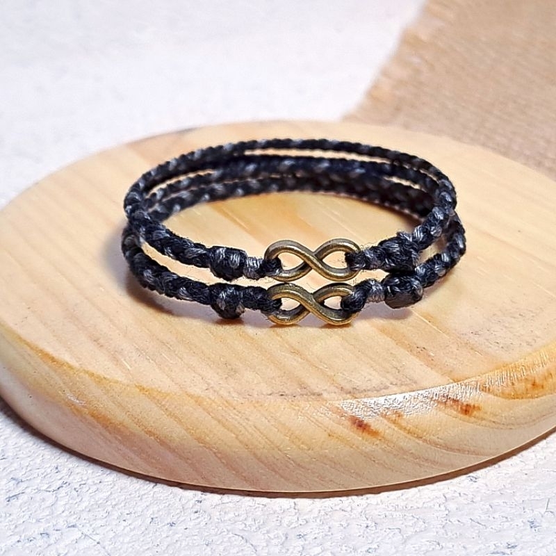 Jual (Free box) Roputto Gelang couple infinity polos | Gelang Infinity ...