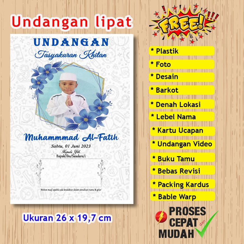 Jual Undangan Sunat/Suanatan harga murah proses cepat dan hemat minimal ...