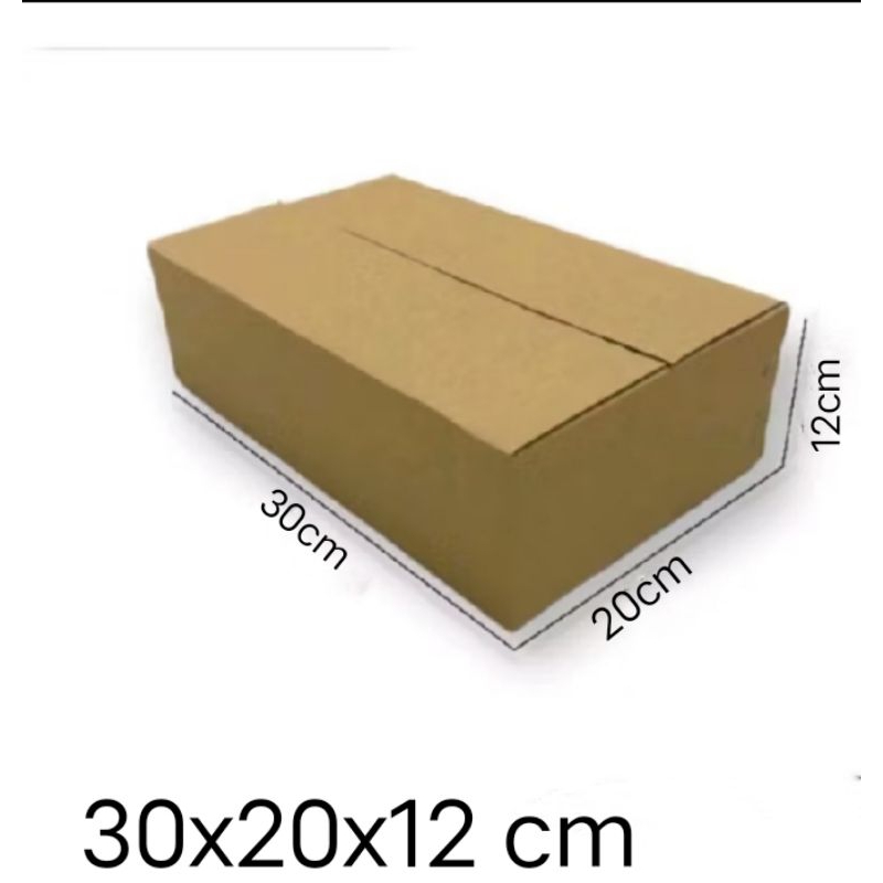 Jual kardus box Ukuran 30x20x12 cm single wall polos | Shopee Indonesia