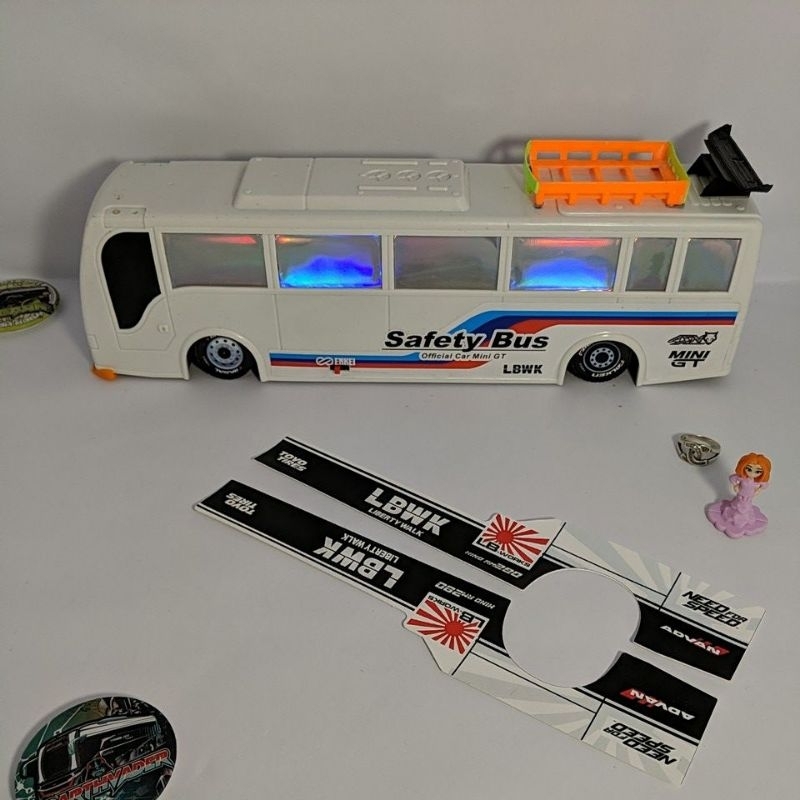Jual stiker LWBK liveri LWBK aksesoris miniatur bus telolet | Shopee ...