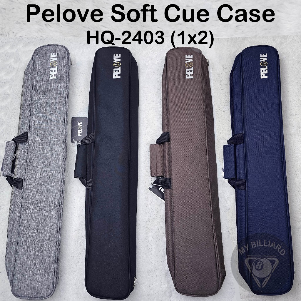 Jual PELOVE HQ-2403 Tas Stick Billiard 1x2 Hard Cue Case 1B2S - 3 Hole ...
