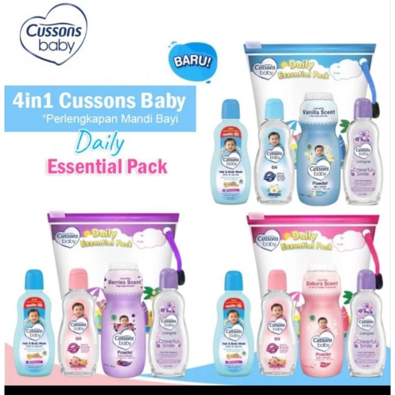 Jual Cussons Baby Daily Essential Pack-Baby gift Set | Shopee Indonesia