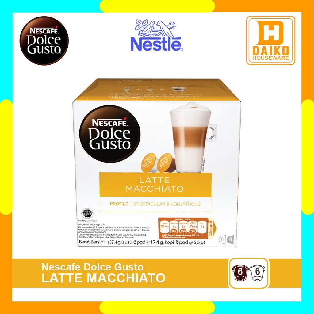 Jual Capsule Nescafe Dolce Gusto Latte Macchiato Box Original Nestle ...
